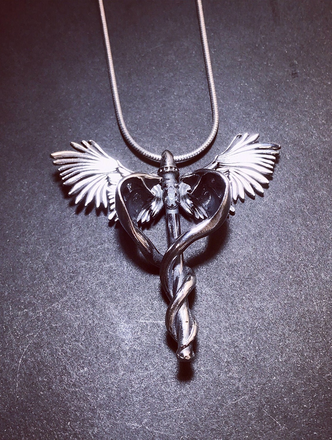 Caduceus - silver 925 pendant - Exclusive