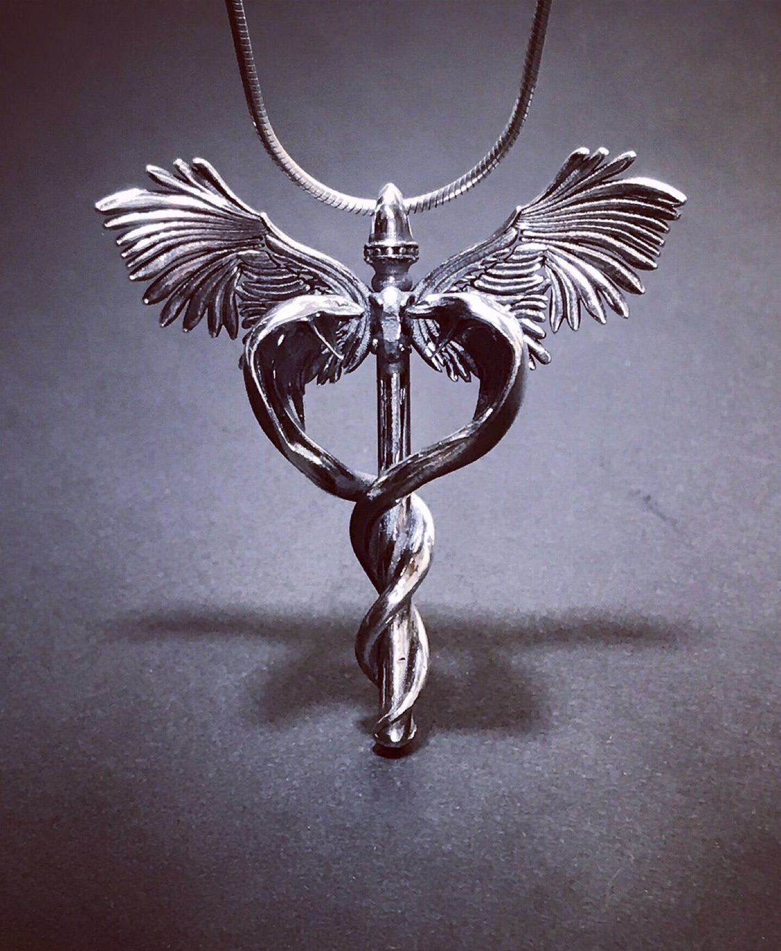 Caduceus - silver 925 pendant - Exclusive